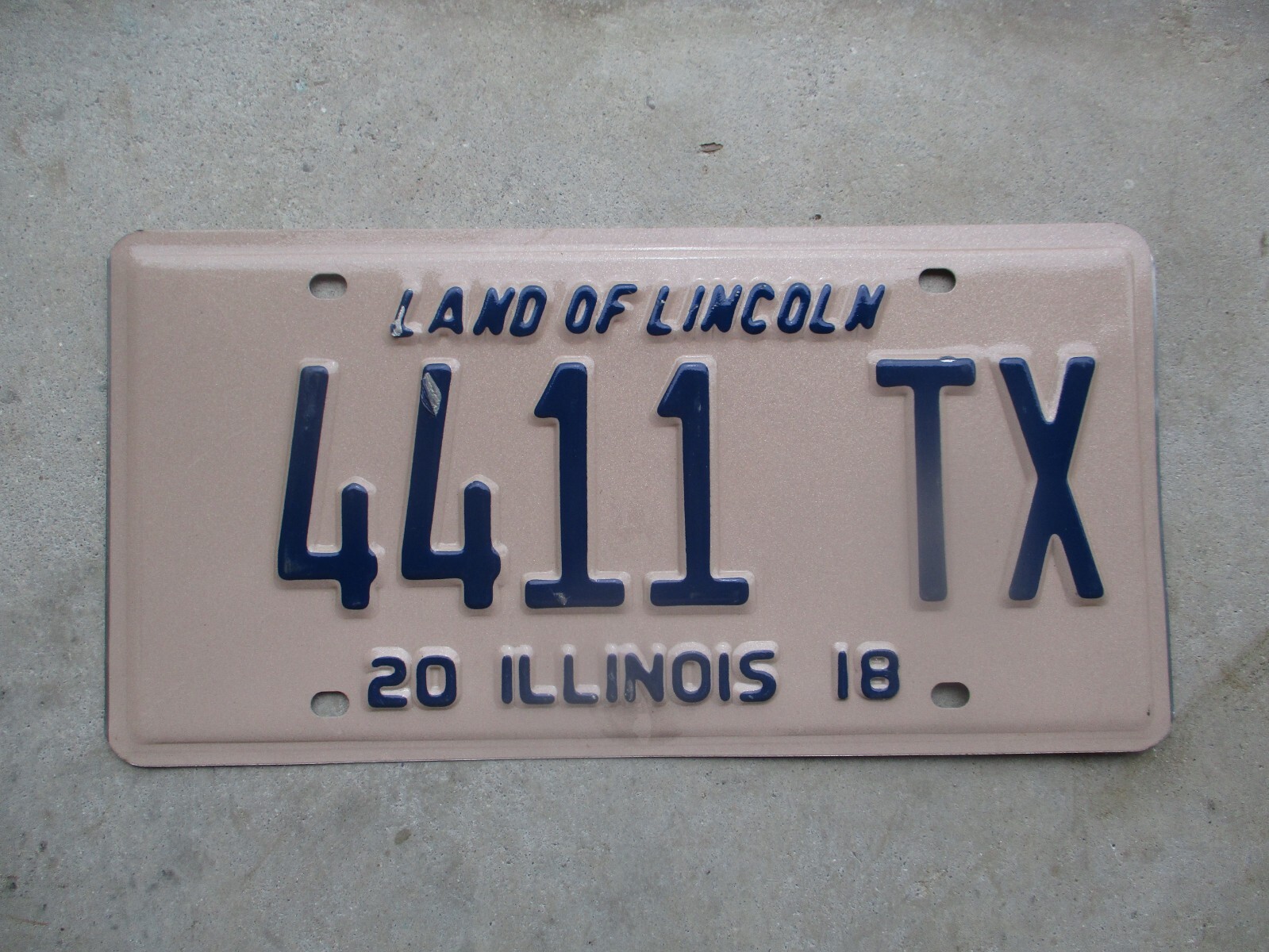 Illinois 2018 TAXI license plate # 4411 | eBay