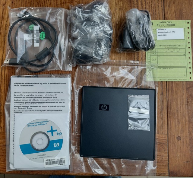 Genuine HP Slim Multibay II Cradle Intl Pa509a#b13 Adapter 7 Plugs 2 ...