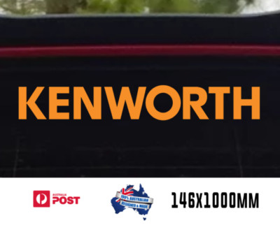 Kenworth Truck Windshield Windscreen Banner Sticker Decal 1000mm ORANGE ...