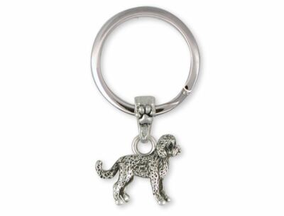 Labradoodle Key Ring Jewelry Sterling Silver Handmade Dog Key Ring LDD7 ...