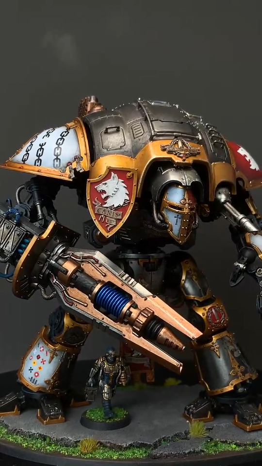 Warhammer 40K Knight Preceptor Imperial Knights Presale Painted Gallery ...