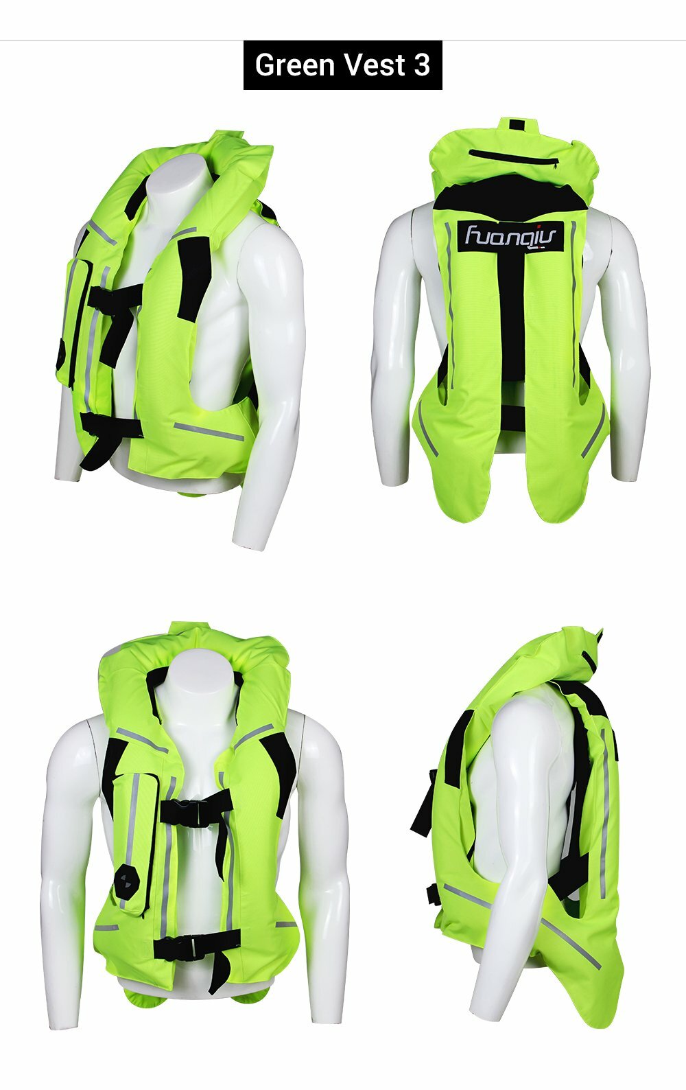 Airbag Vest Protective System Inflatable Motorcycle Jacket S/M/L/XL/2XL ...