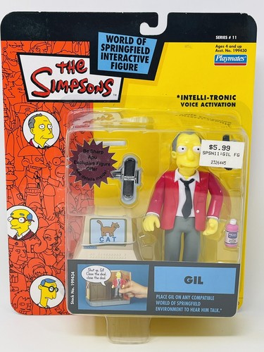 Gil The Salesman The Simpsons WOS World Of Springfield Figure Playmates ...