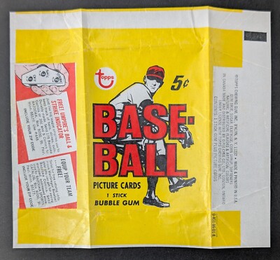1968 Topps Baseball Wax Pack Wrapper No Tears | eBay