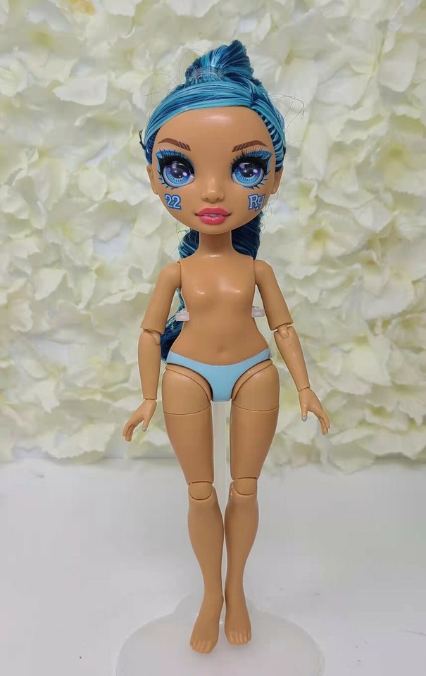 MGA Rainbow High Skyler Bradshaw Cheer Squad Blue Hair Nude Jointed Doll | eBay