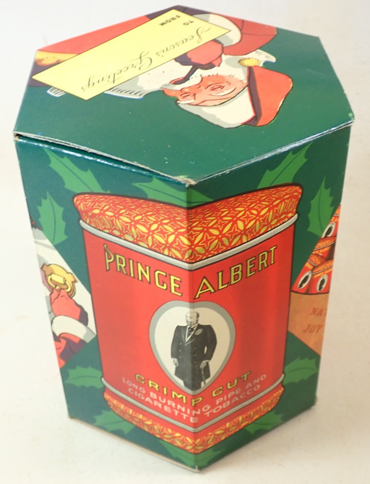 Vintage Prince Albert Christmas Empty Gift Advertising Tobacco Tin ...