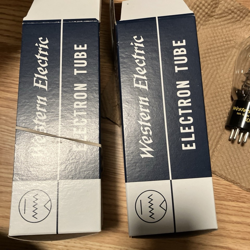 Matched Pair U.S. WE 300B Tube. New in Box. B Stock , High Current ...