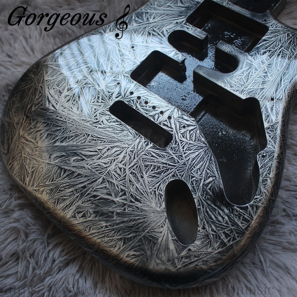 Ice Flower Design Stratocaster Electric Guitar Body Poplar Wood | eBay
