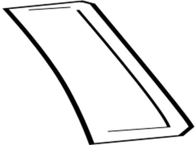 75762-60050 Toyota Moulding, rear door window frame, front lh ...