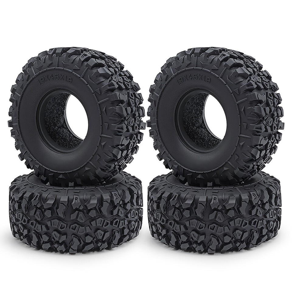 Qmore 1.9'' RC Crawler Tire Rubber Wheel Tyre 114mm for 1/10 SCX10 TRX4 ...
