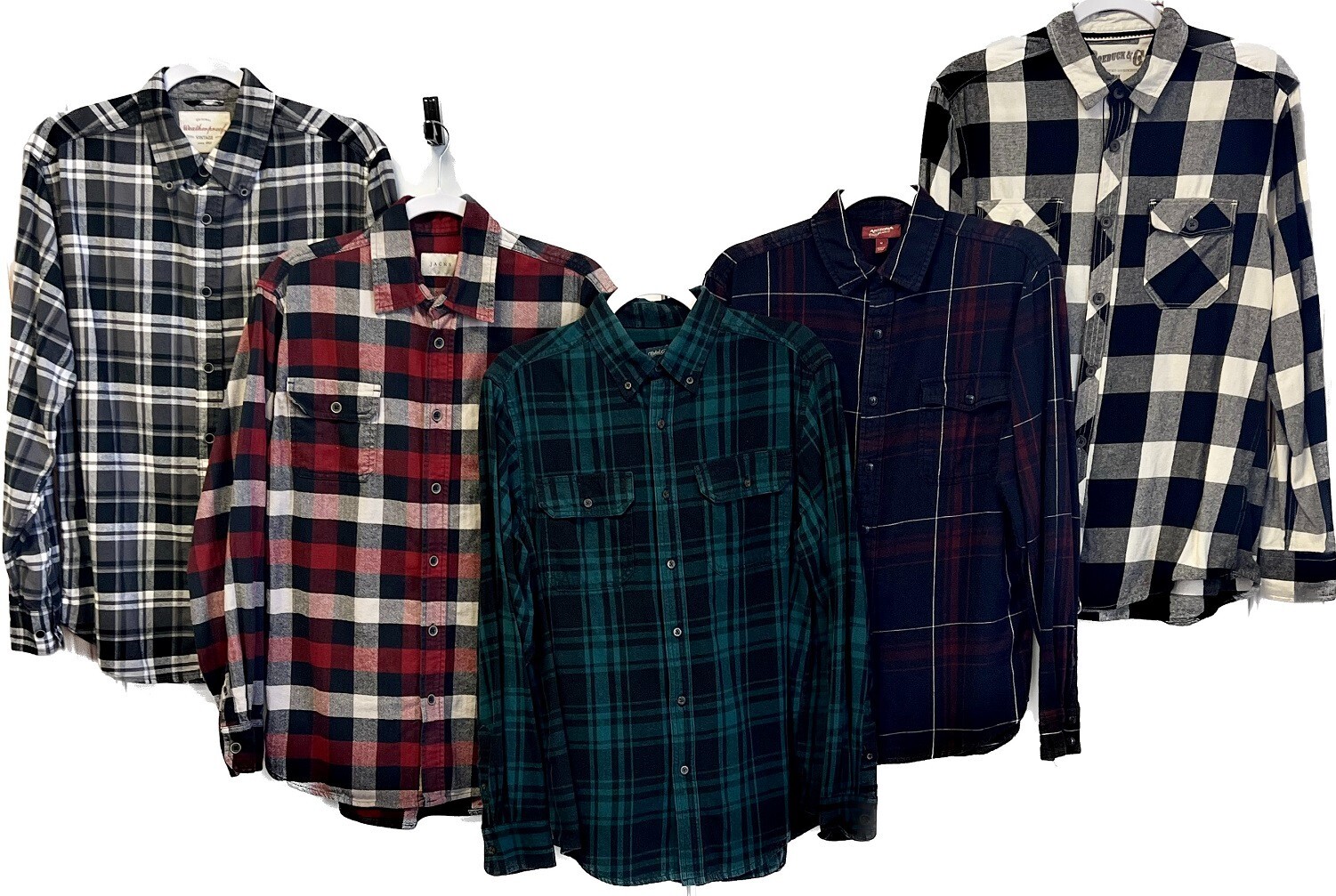5 Flannel Shirt Med Arizona JACHS Roebuck & Co Faded … - Gem