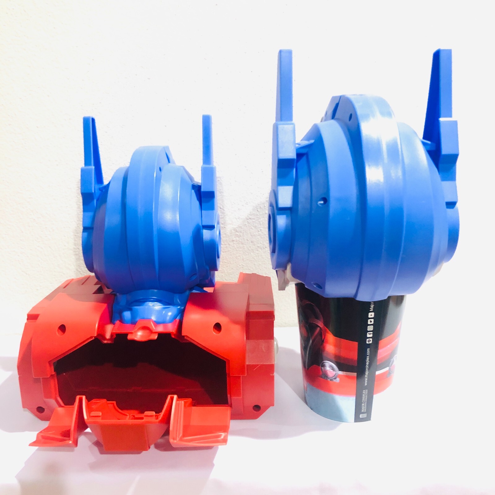 2Pcs.Transformers Rise of The Beasts Cup Topper+Popcorn Bucket Optimus ...
