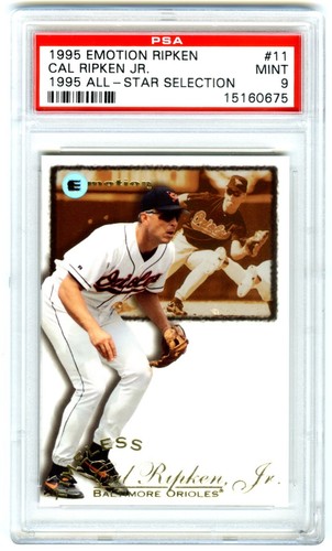 CAL RIPKEN JR~VERY RARE POP 5~1995 FLEER EMOTION '95 ALL-STAR PSA-9 ...