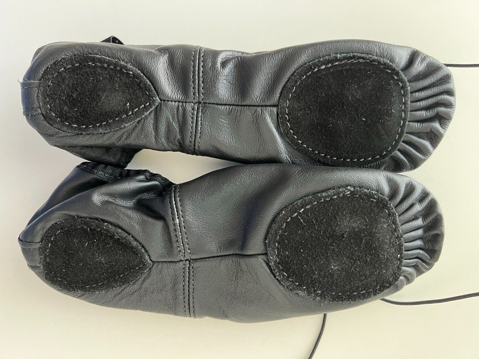 So Sanca Split Sole Ballet Shoe BA17 Leather Black 2.5 W, 4 W;Pink 3 M ...