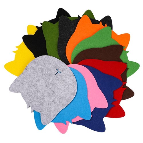 Universal Comfortable Soft Cat Shape Mouse Pad Felt Pad Mice Mat | eBay