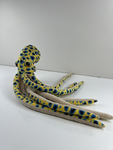 Nature Planet Yellow Blue Octopus Stuffed Animal Toy 19” Nautical Squid ...