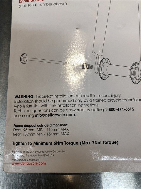 Delta Knoxnuts Locking Wheel Skewer Set TD9200 Anti Theft for sale ...