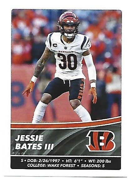 Jessie Bates III 2021 Panini NFL Sticker & Card Collection #138 Bengals ...