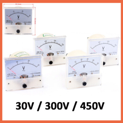Analog Panel AMP Meter Voltmeter Gauge Voltage Meter 85C1 AC 30V / 300V ...