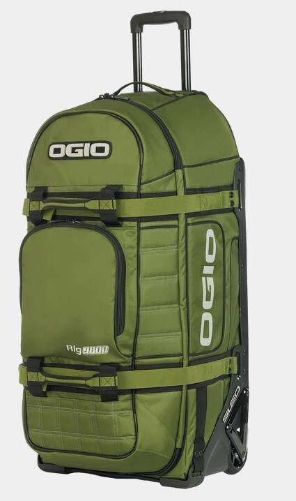 NEW OGIO RIG 9800 GEAR BAG DUFFLE ROLLING TRAVEL BAG, GREEN 801000-04 ...