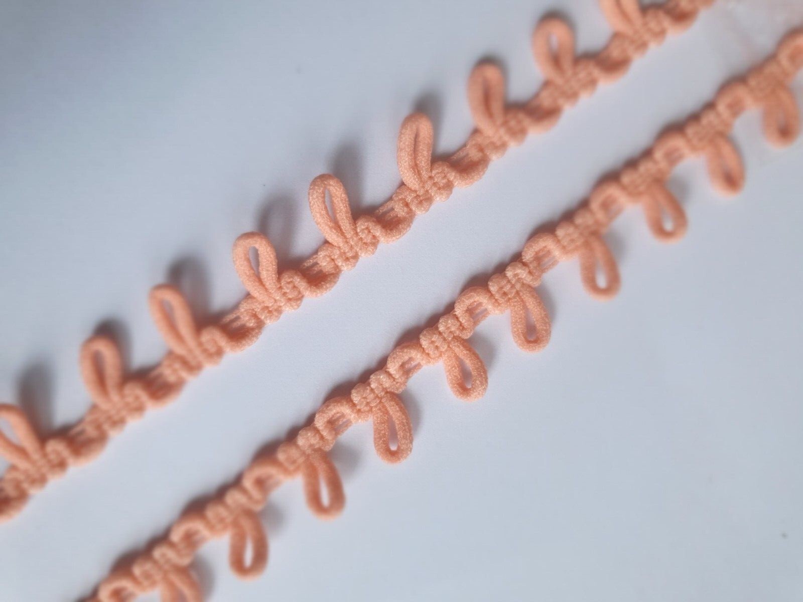 1 Meter Black White Cream Bridal Elastic Button Loop Trim Trimming ...