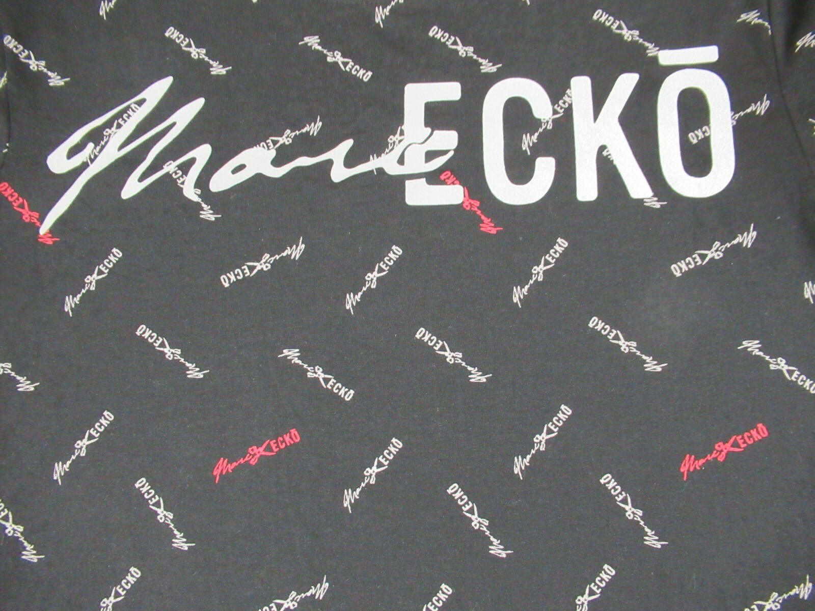MARC ECKO CUT & SEW ALL OVER LOGOS SCISSORS BLACK SMA… - Gem