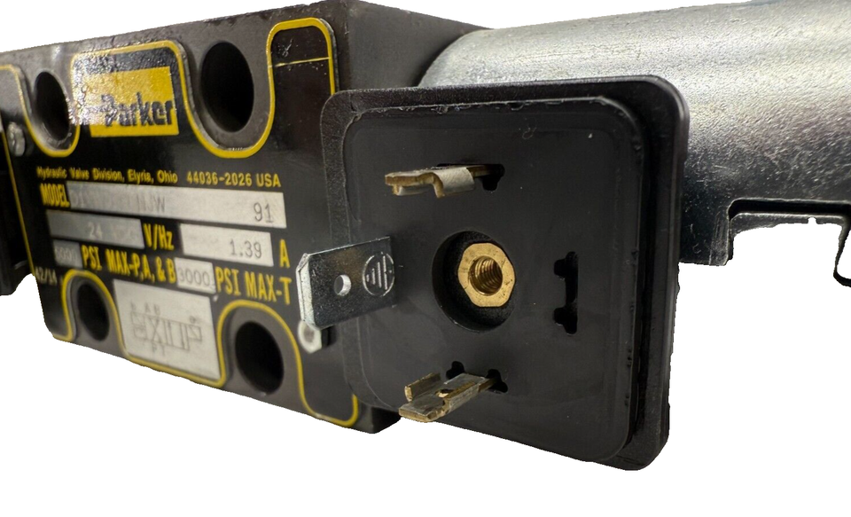 Parker D1VW020DNJW, Hydraulic Directional Control Valve 24 VDC, 5000PSI ...