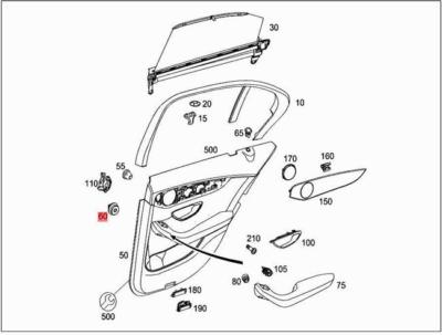 Genuine Trim Clip X5 MERCEDES S205 W205 Estate Saloon 0019916798 | eBay