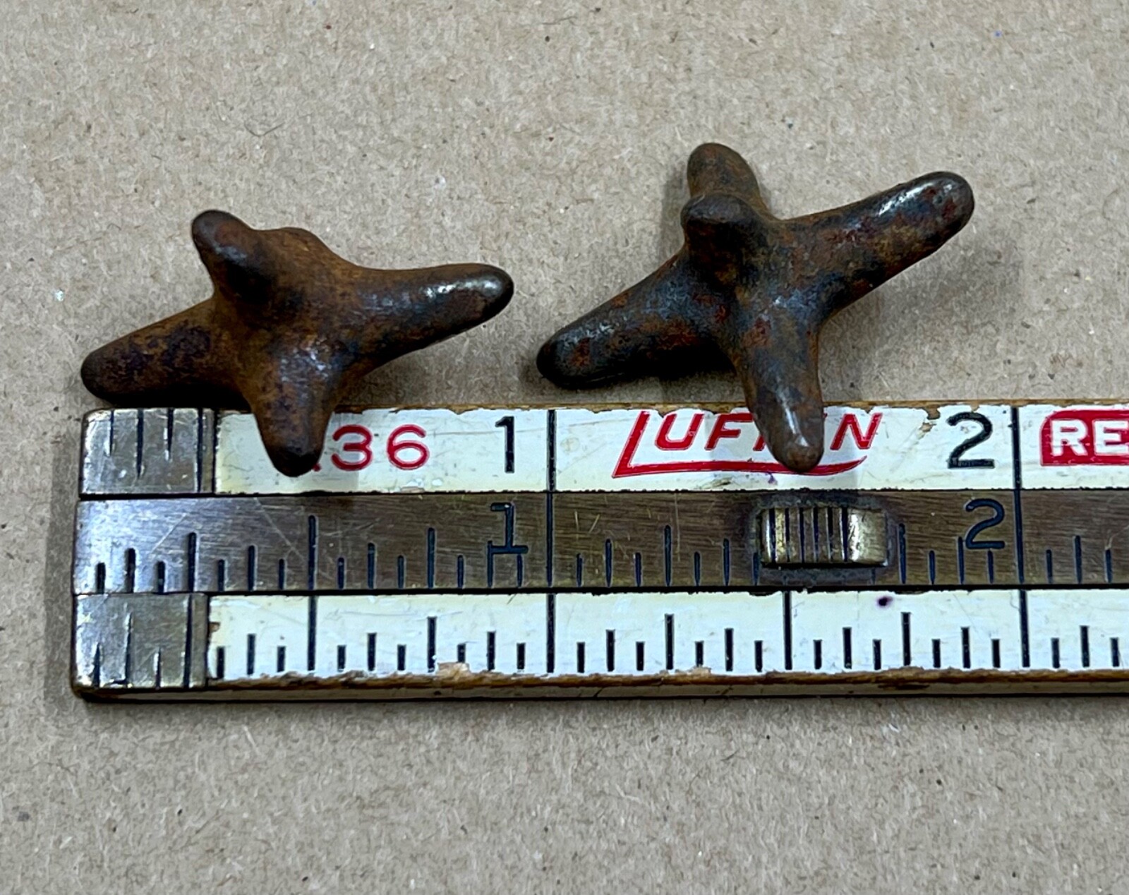 CALTROP 2 Antique CIVIL WAR Cast Iron Spike, Caltrop Galtrop Military ...
