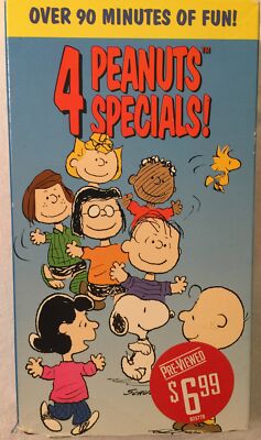 4 PEANUTS SPECIALS! (VHS) 1978/1981/1983/1990 VERY RARE Vintage HTF | eBay
