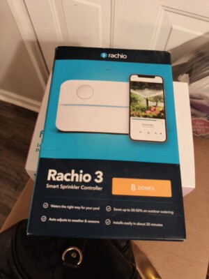 Rachio3 Rachio 3 Smart Sprinkler Controller 8 Zone 3rd Gen New Open Box ...