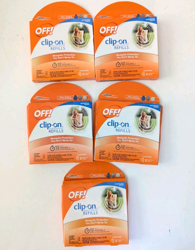 OFF Clip On Mosquito Repellent Refills for Fan Lot 5 Packs of 2 Refills ...