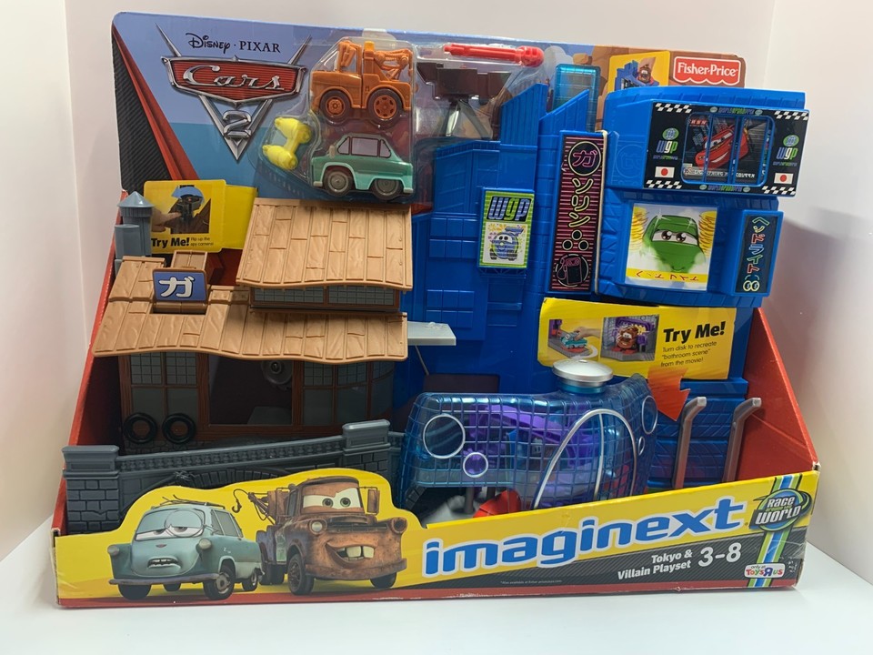 IMAGINEXT DISNEY PIXAR CARS Tokyo & Villian Playset Toysrus Exclusive ...
