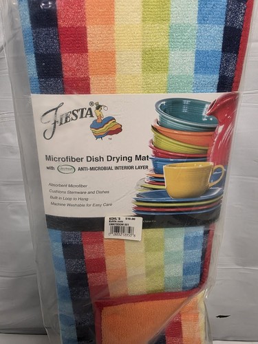 Fiesta Microfiber Dish Drying Mat multicolor, polyester | eBay
