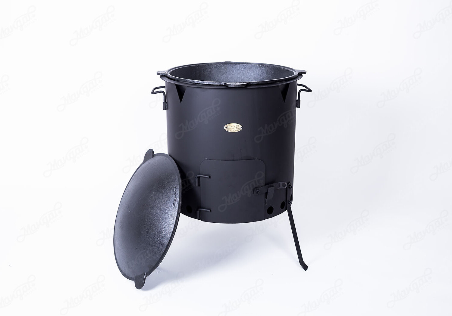 Traditional Uzbek Kazan 100% Cast Iron & Oven Stove Uchag Utchag For ...