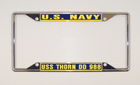 USS THORN DD 988 License Plate Frame U S Navy USN Military Car-Truck ...