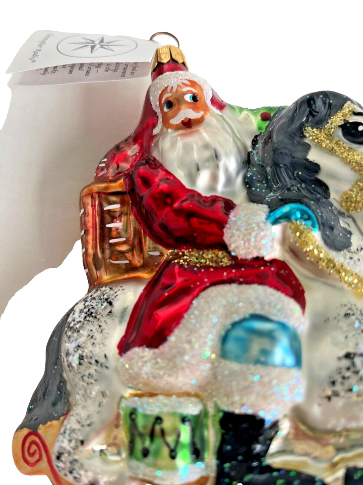 Christopher Radko CAROUSEL SANTA Rocking Horse Ornament NEW WITH TAG | eBay