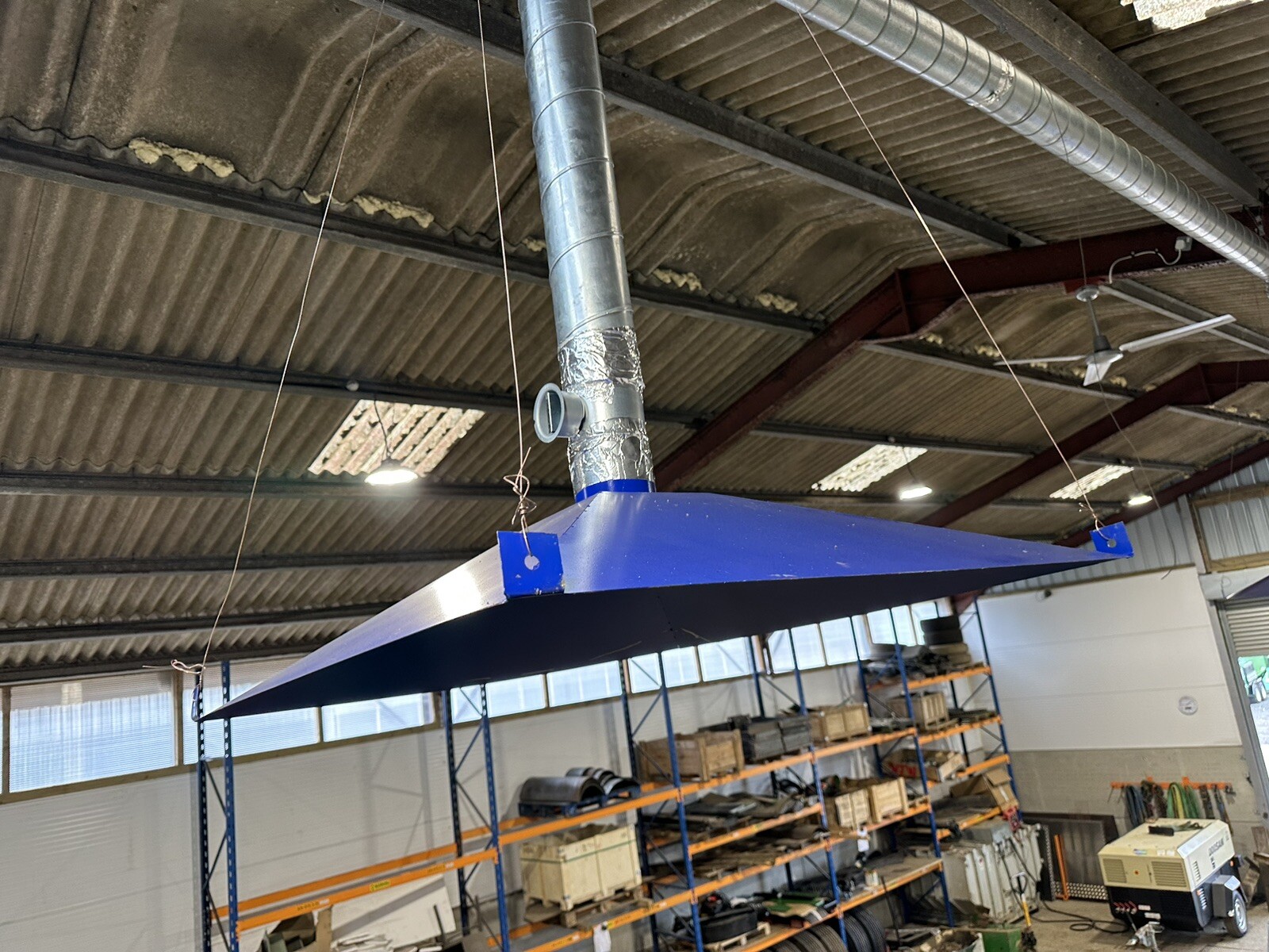 Welding fume extractor cowling cowl hood LEV extraction LARGE 1mx1m ...