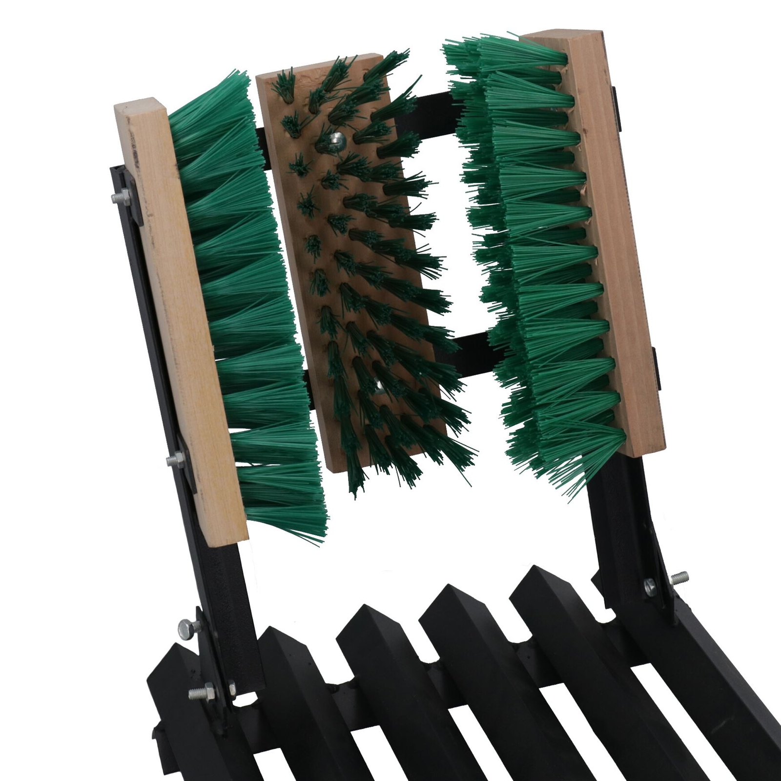 Steel Mat Scraper & Boot Brush Shoe Welly Scrub Muck Mud Door Farm Yard ...