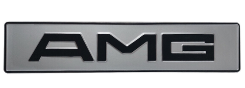 Mercedes Pre Merger AMG Silver Euro Tag License Plate Euro Number Sign ...