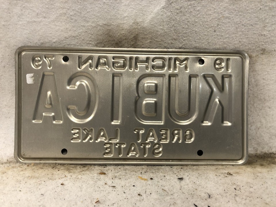 Vintage 1979 Michigan Vanity License Plate “KUBICA” | eBay
