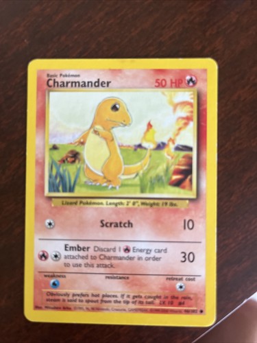 Pokémon TCG Charmander Base Set 46/102 Regular Unlimited Common | eBay