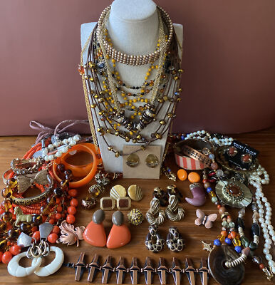 Vintage 90’s jewelry lot! runway! really fun chunky jewelry lot ...