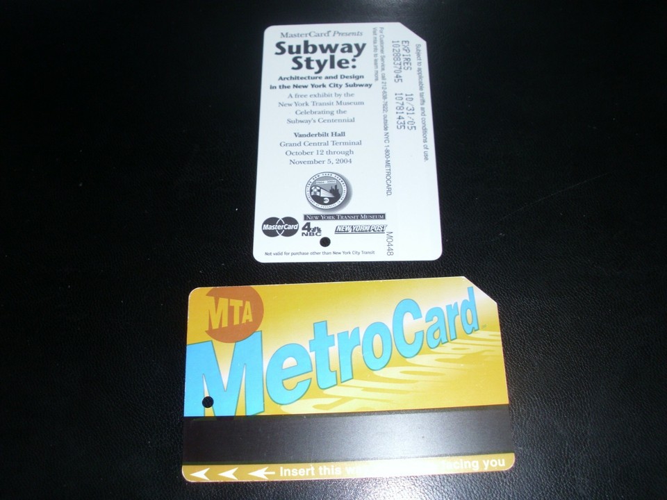 2004 SUBWAY STYLE METROCARD Metro Card Expired 2005 4NBC & NEW YORK ...