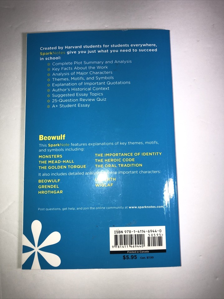 SparkNotes Literature Guide Ser.: Beowulf SparkNotes Literature Guide ...