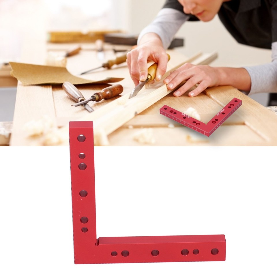Right Angle Positioning Ruler 90° Fixing Clip Woodworking Splicing ...