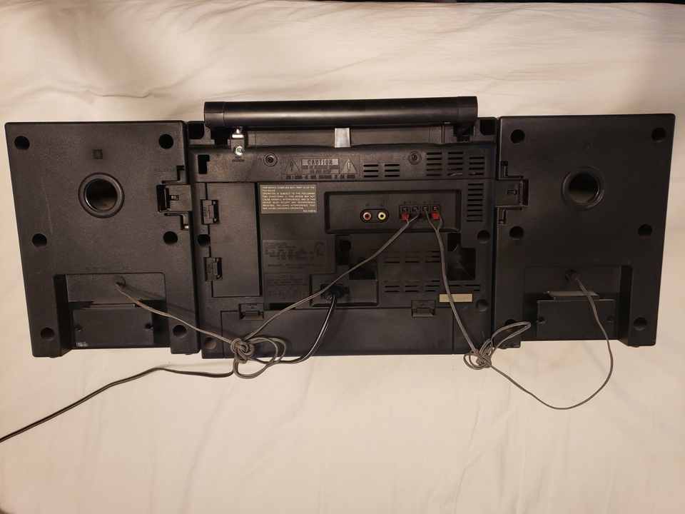 Panasonic RX-DT610 Boombox Dual Cassette CD Player AM/FM Radio EQ ...