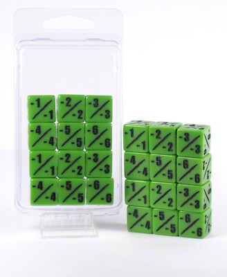 MTG -1/-1 Negative Counter Dice Set 12d6 Dice Set Magic The Gathering ...