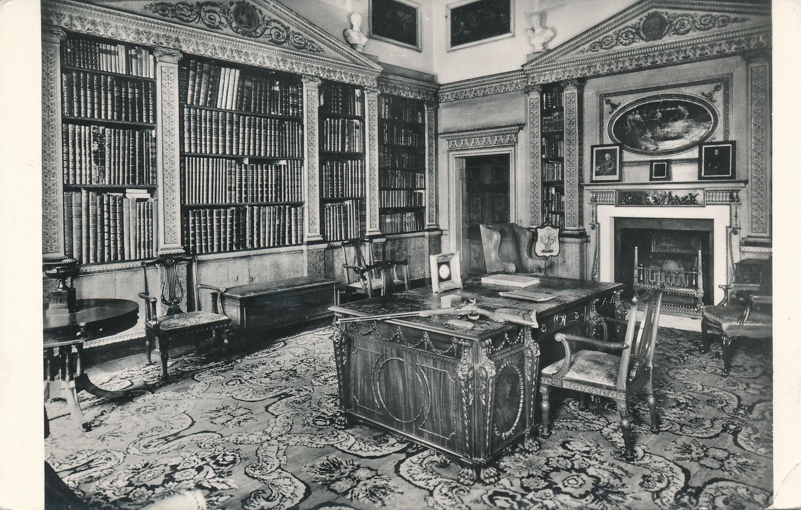 PC73602 Nostell Priory. Yorks. The Library. RP | eBay