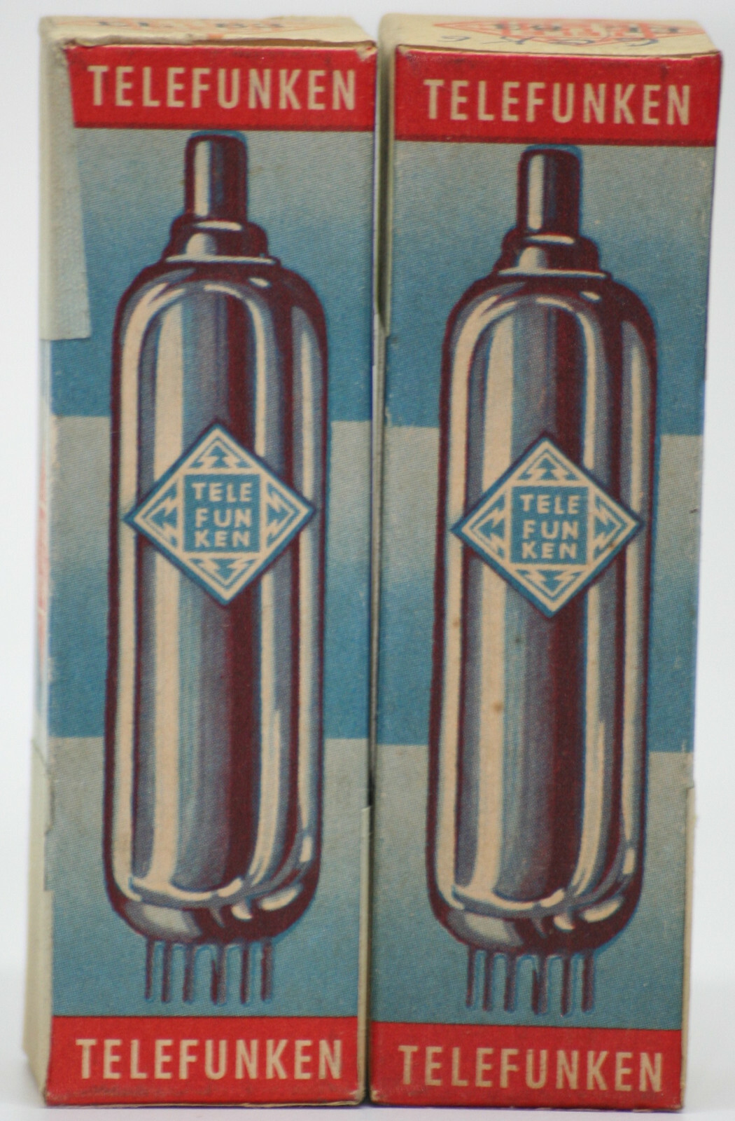 EL83 Telefunken tube NOS NIB OVP NEU 50s pair röhre VALVE SEALED 6CK6 ...